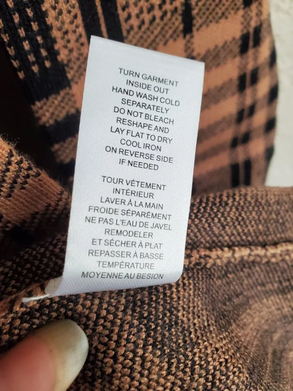 Tahari | Sweaters | Tahari Open Front Plaid Cardigan Black Camel Knit ...